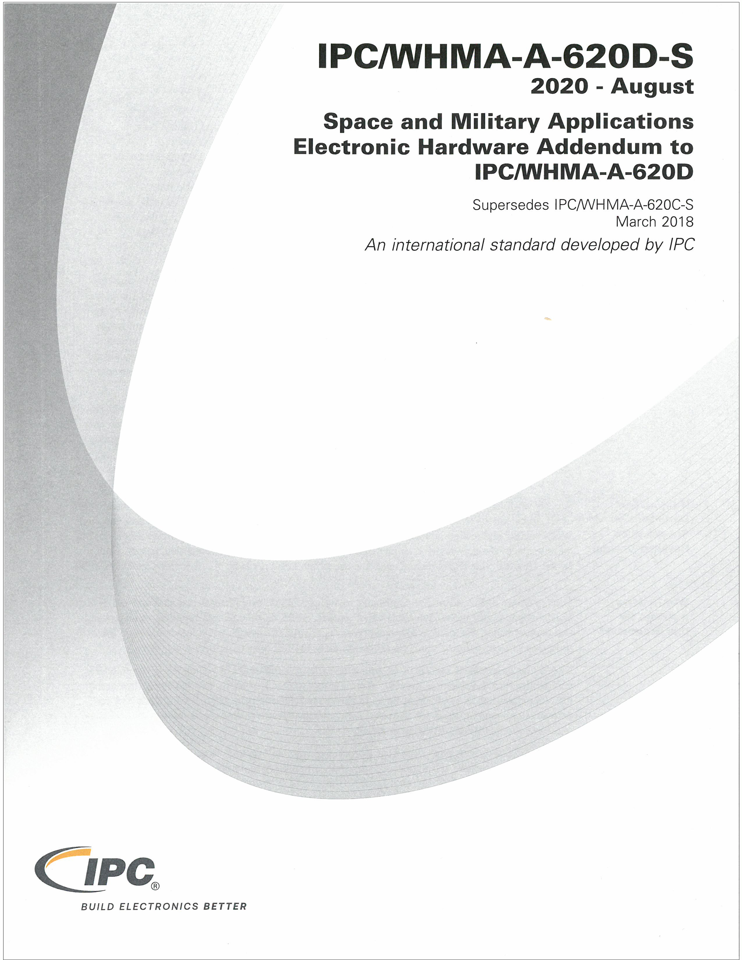 IPC/WHMA-A-620D-S Space Applications Addendum to IPC/WHMA-A-620D